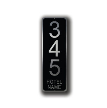 CUSTOM HOTEL SUITE Door Number Sign
