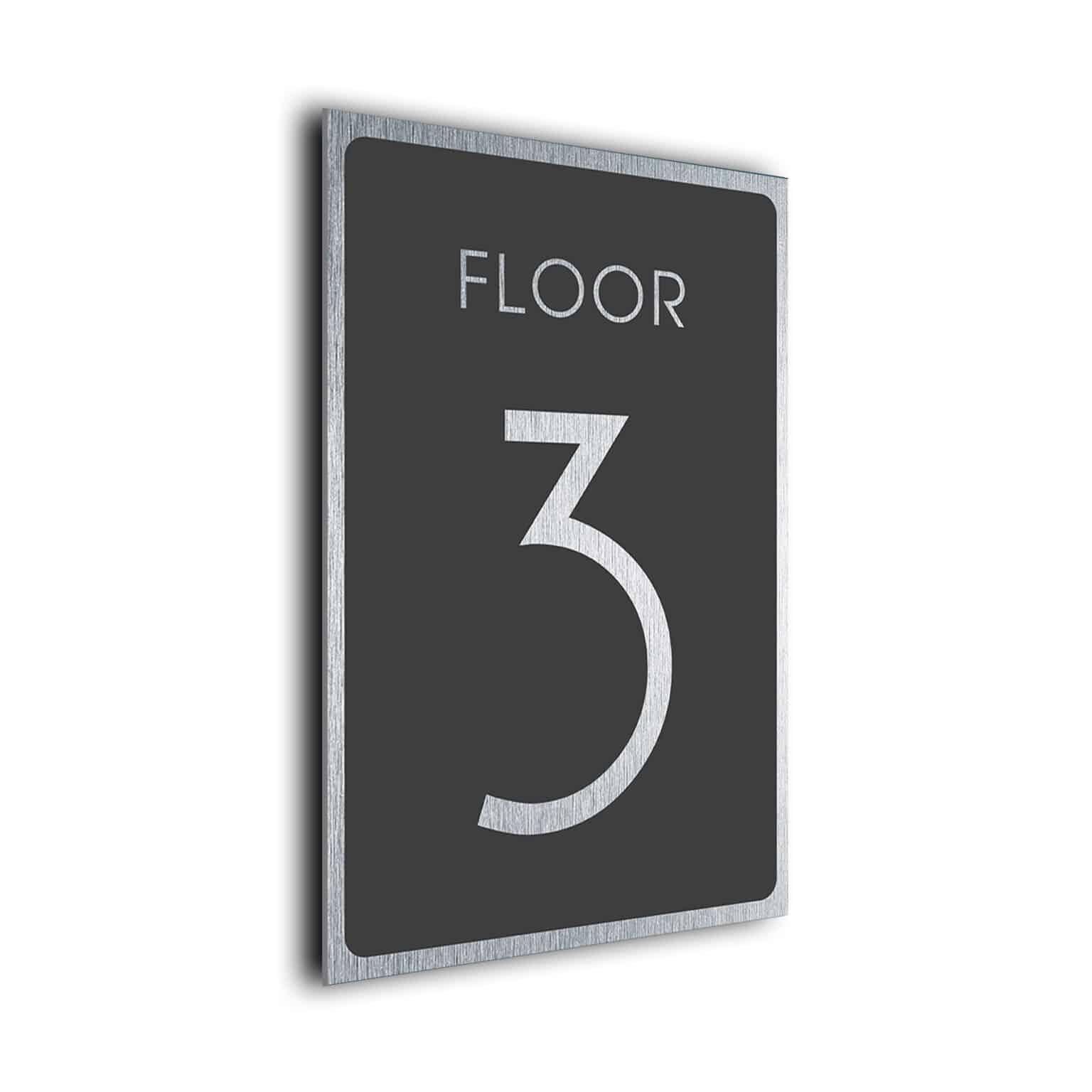 Building Floor Number Sign | Signs | Building Signs | Wayfinding