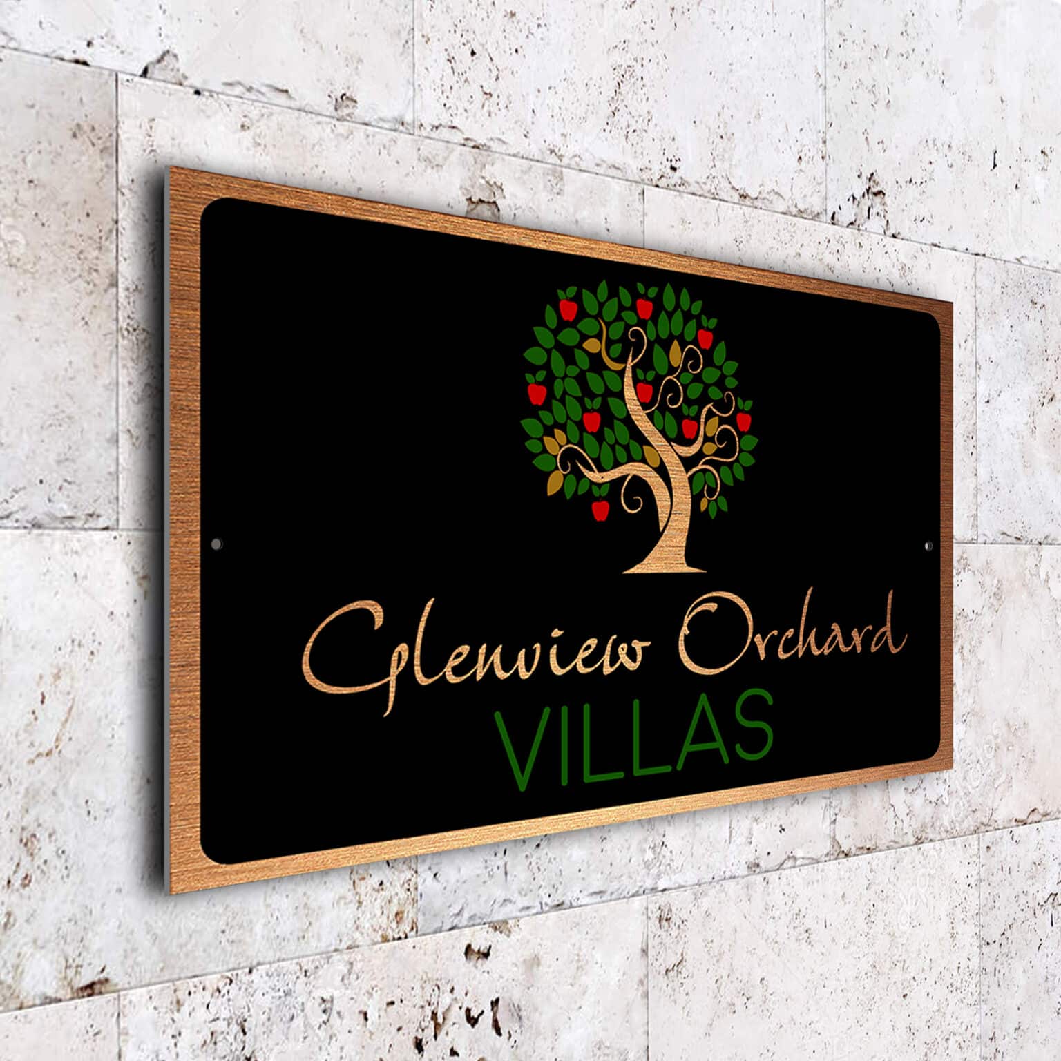 Modern Villa Sign | Condo Sign | Modern Signs | Apartment Signs